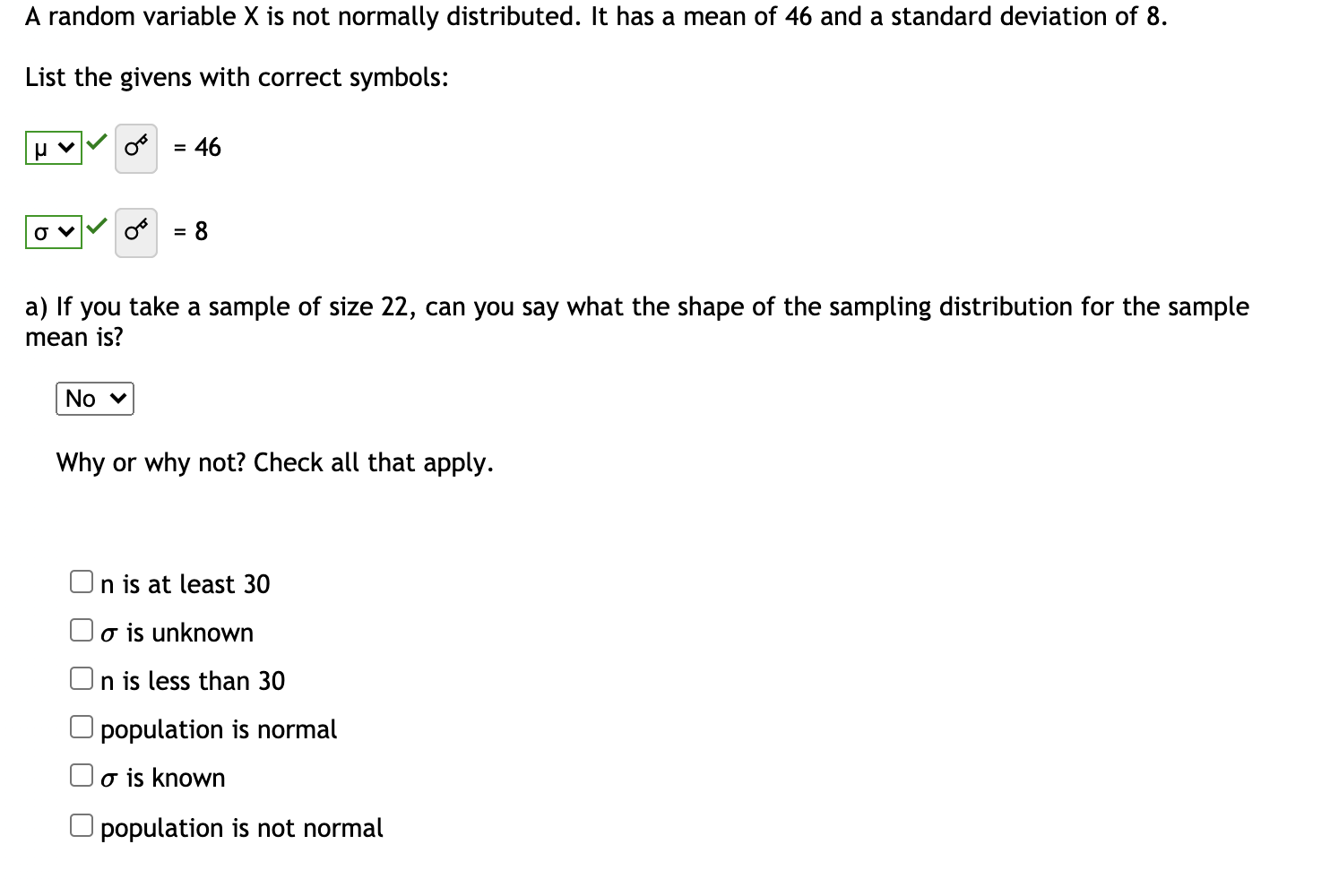 Solved A random variable X is not normally distributed. It | Chegg.com