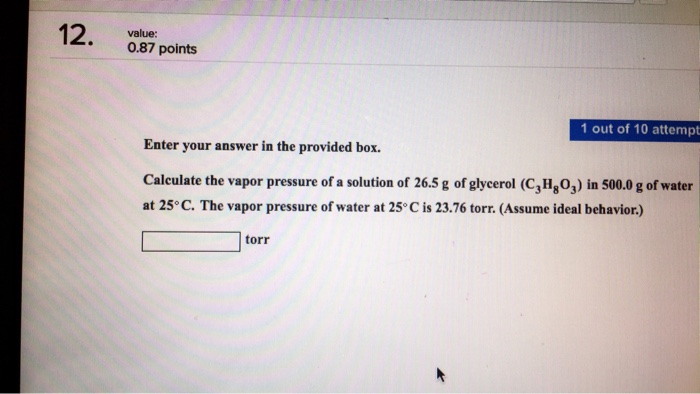 3. value: 0.83 points 2 out of 10 attempts Be sure to | Chegg.com