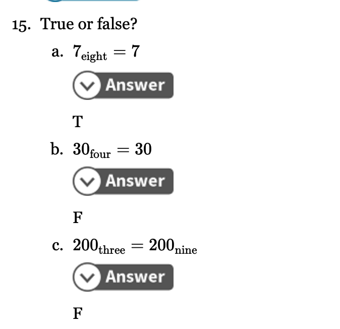Solved Write a base four numeral for the following set of | Chegg.com