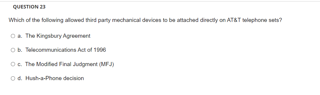 Solved QUESTION 1 A PBX switch is considered part of the | Chegg.com