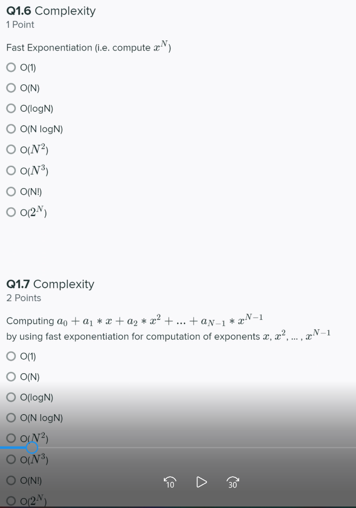 Solved Q1.6 Complexity 1 Point Fast Exponentiation (i.e. | Chegg.com