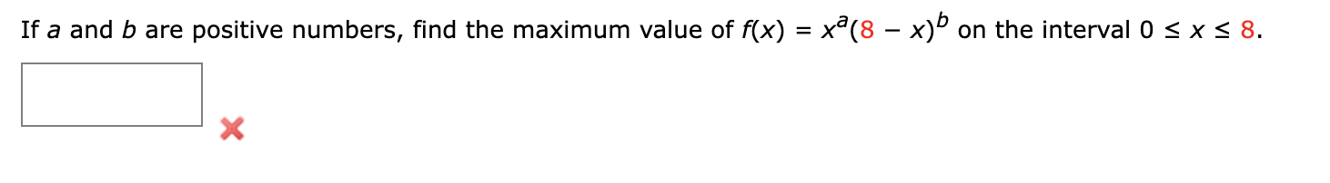 Solved If a and b are positive numbers, find the maximum | Chegg.com