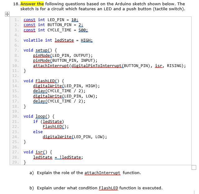 Solved 18. Answer the following questions based on the | Chegg.com
