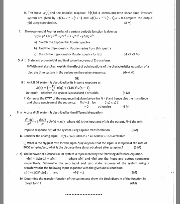Solved 1 A Consider The Signal Xt Shown In Figure 1