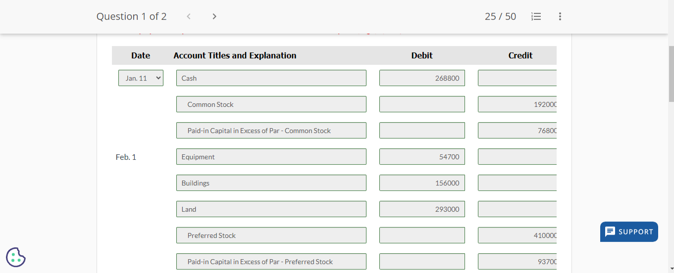 ← Module 3 HW Question 1 of 2 25/50 31≡ ! July 29 | Chegg.com