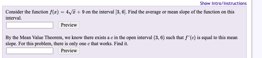 Solved Show Intro/Instructions Consider the function f(x) = | Chegg.com