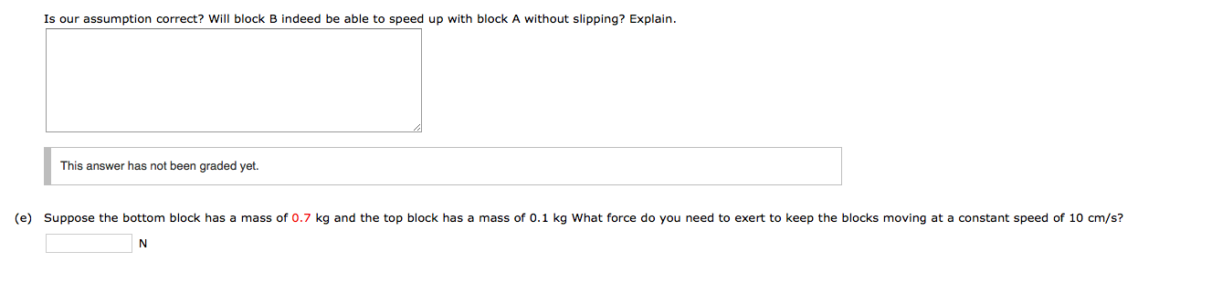 Solved Pushing a Block On a Block - Quantitative A heavy | Chegg.com