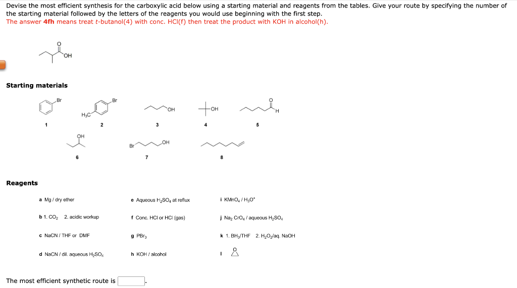 Solved Devise the most efficient synthesis for the | Chegg.com
