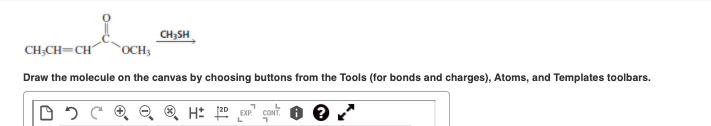 Solved CH2SH CH-CH=CH OCH; Draw the molecule on the canvas | Chegg.com