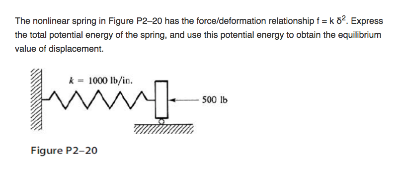 Solved a. Find the formula for the total potential energy | Chegg.com