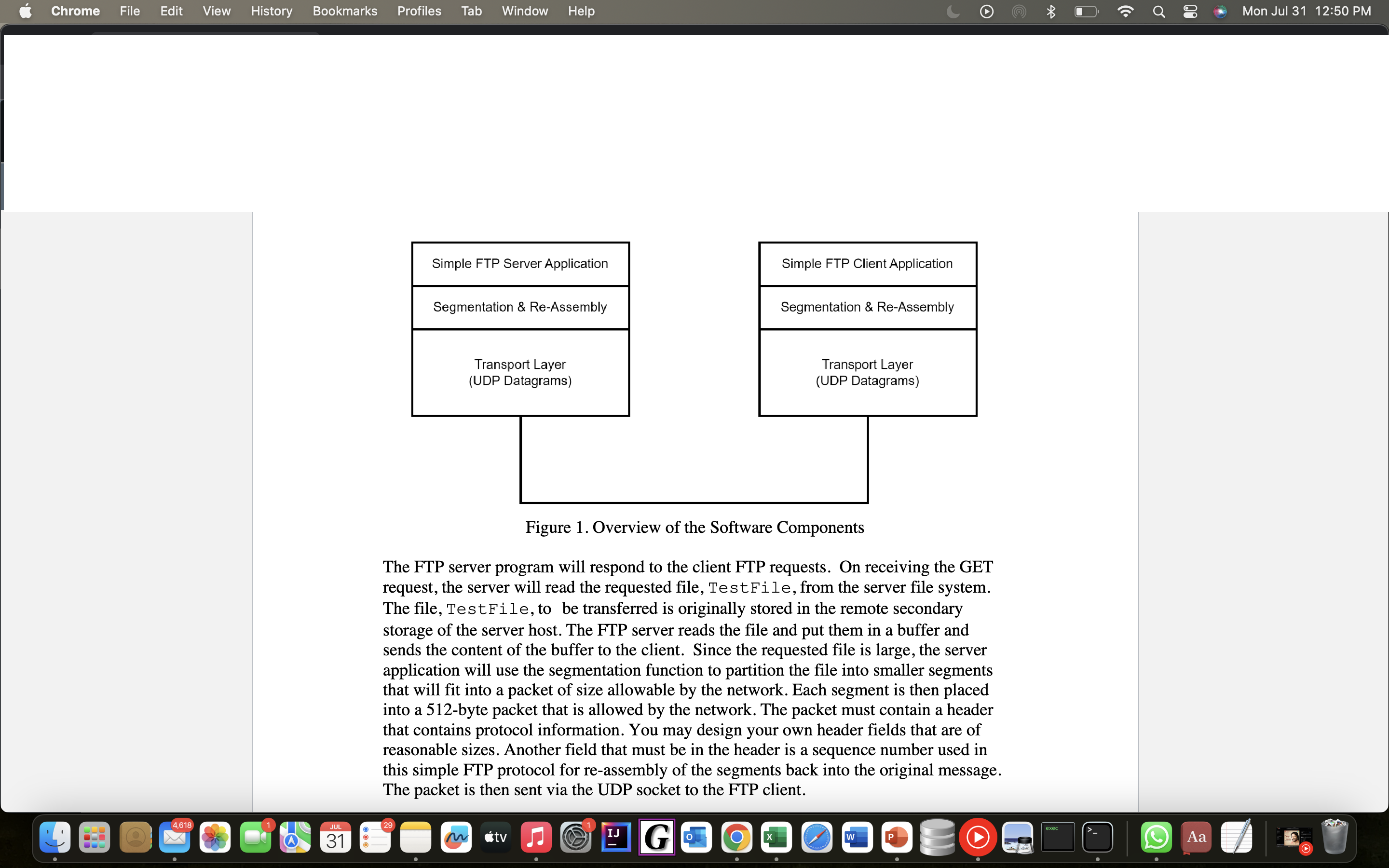 Solved Figure 1. Overview of the Software Components The FTP | Chegg.com