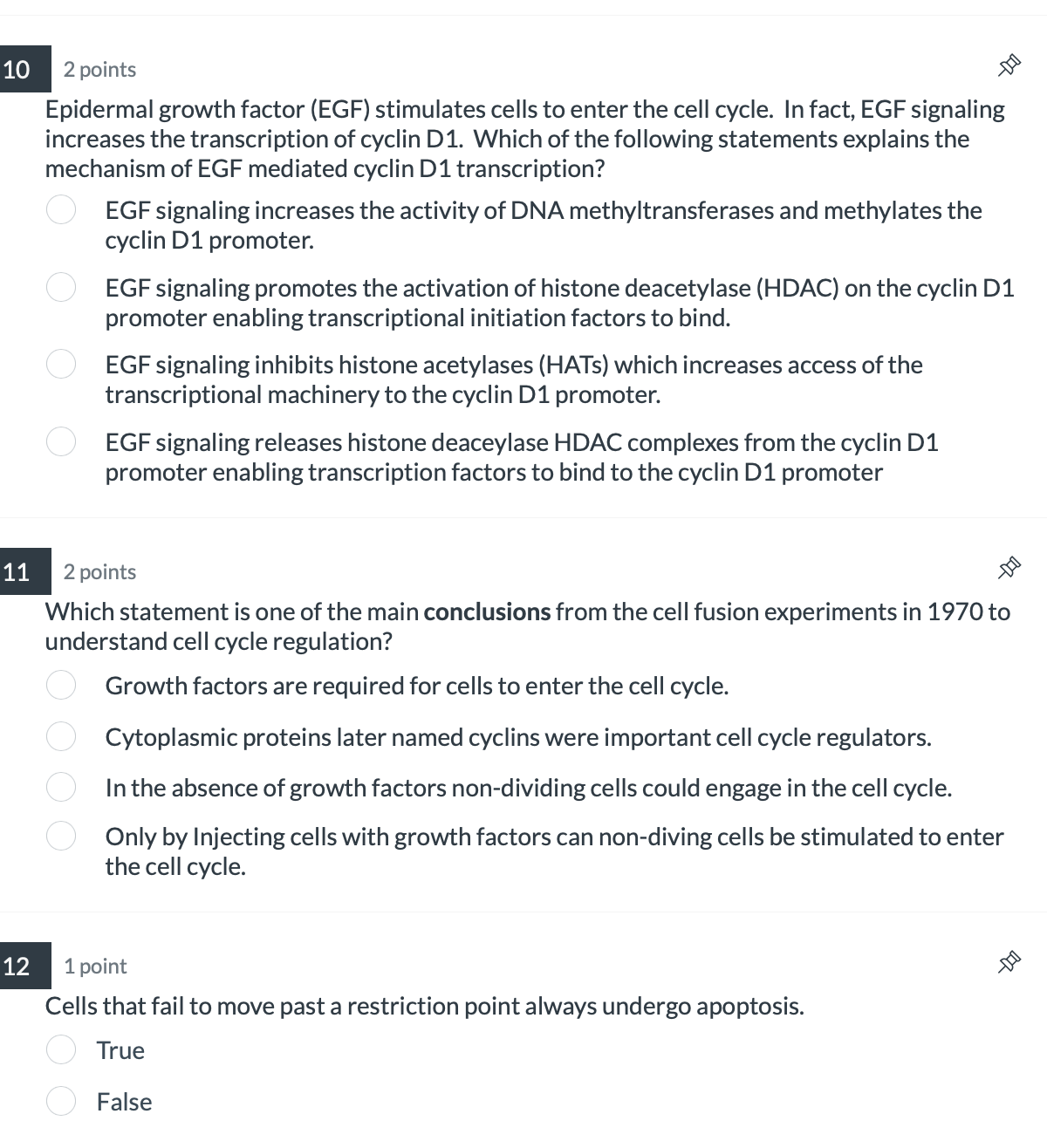 Solved 2 Points Epidermal Growth Factor Egf Stimulates