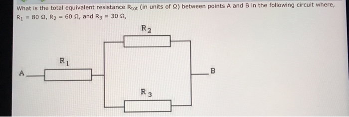Solved What is the total equivalent resistance Rtot (in | Chegg.com