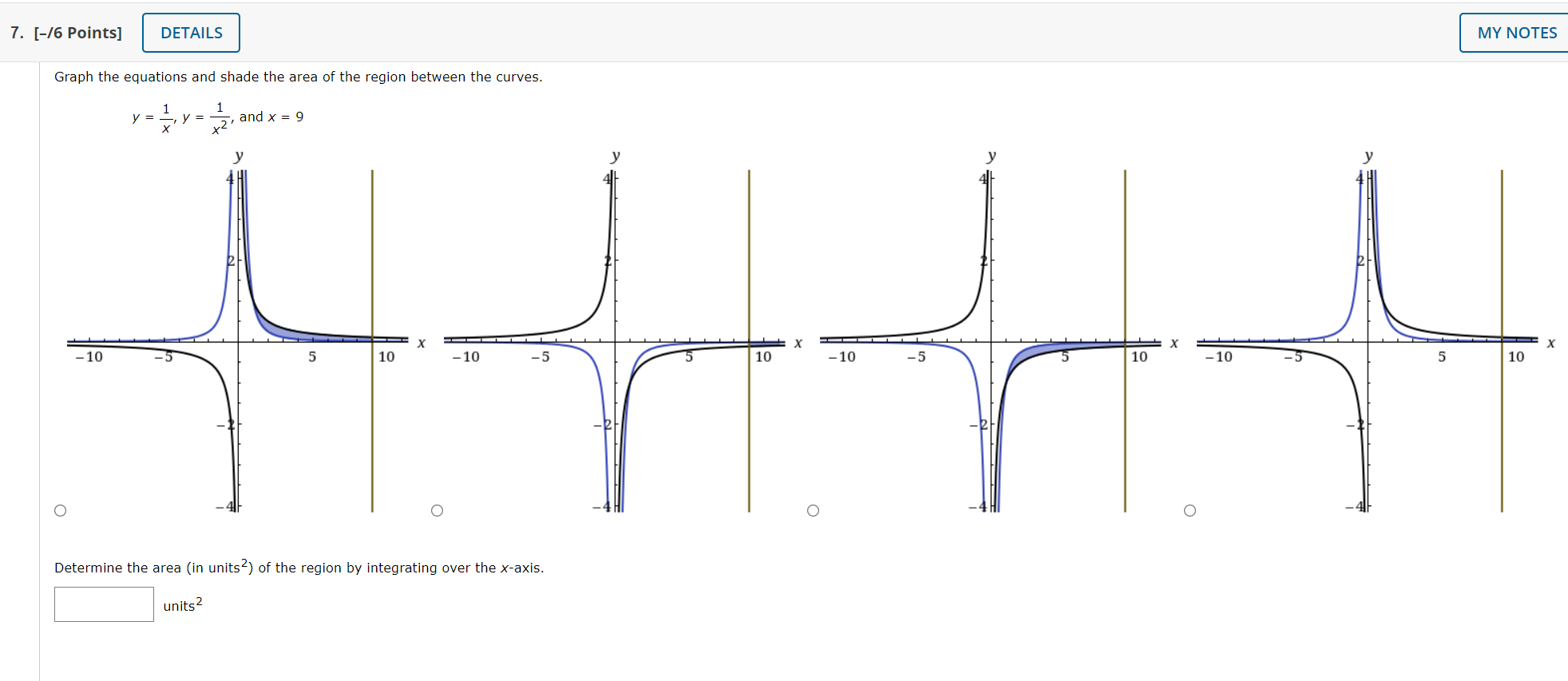 Solved 7. [-/6 Points] DETAILS Graph the equations and shade | Chegg.com