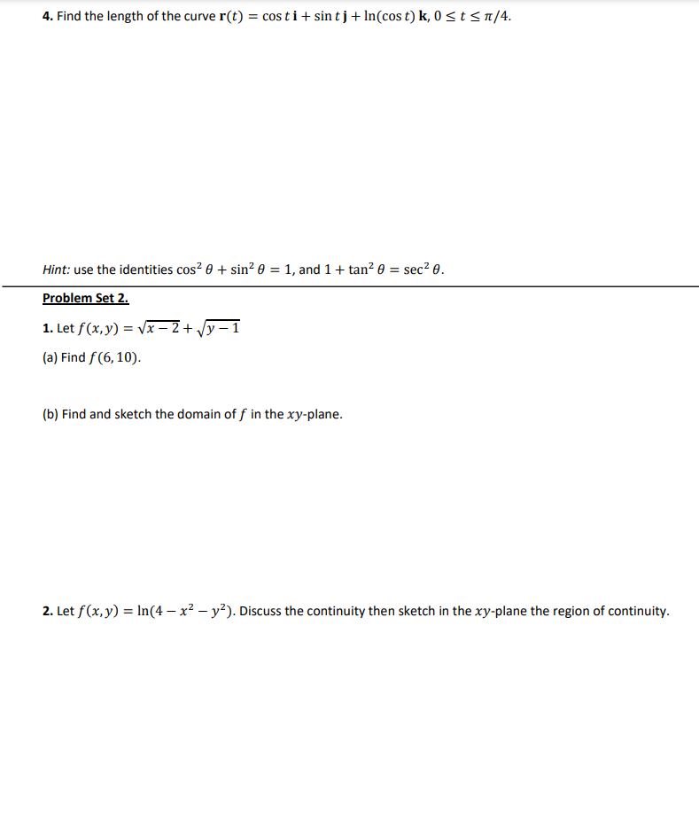 Solved 4. Find the length of the curve | Chegg.com