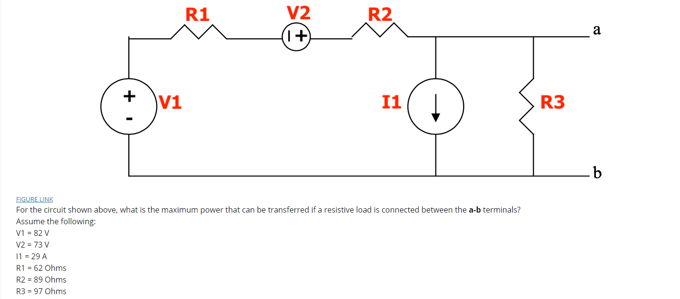 Solved R1 V2 R2 a (1 + + V1 11 R3 b FIGURE LINK For the | Chegg.com