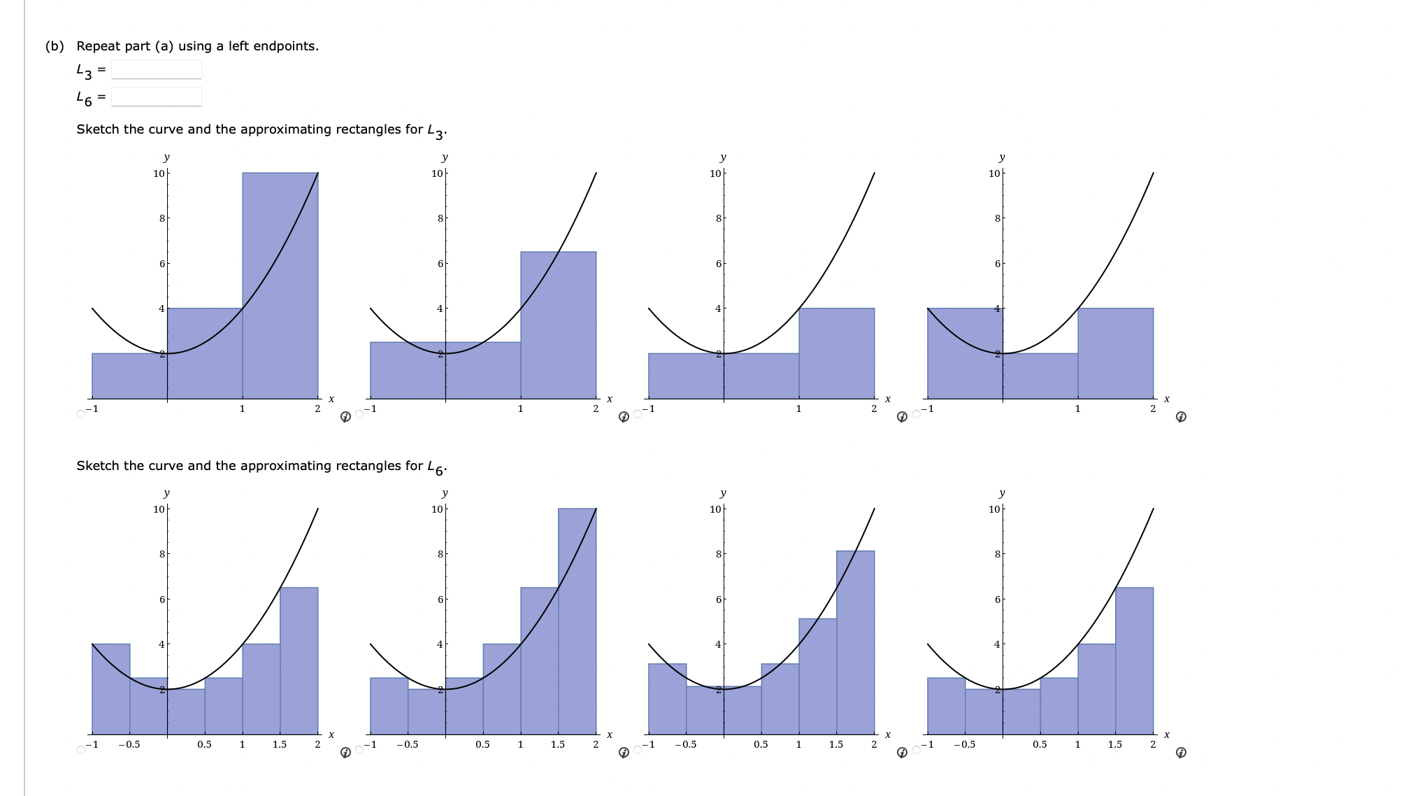 Solved -et f(x)=2+2x2. (a) Estimate the area under the graph | Chegg.com