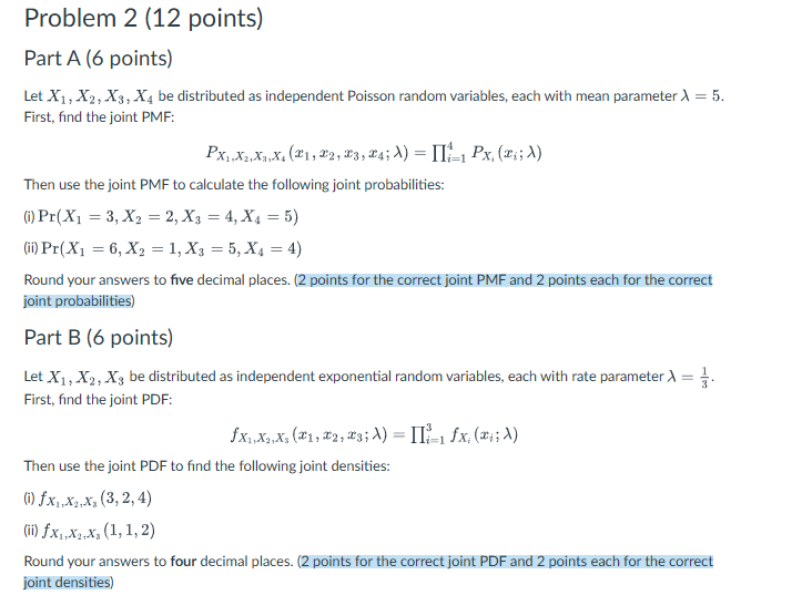 Solved By An Expert Problem 2 12 ﻿pointspart A 6 ﻿pointslet 5931