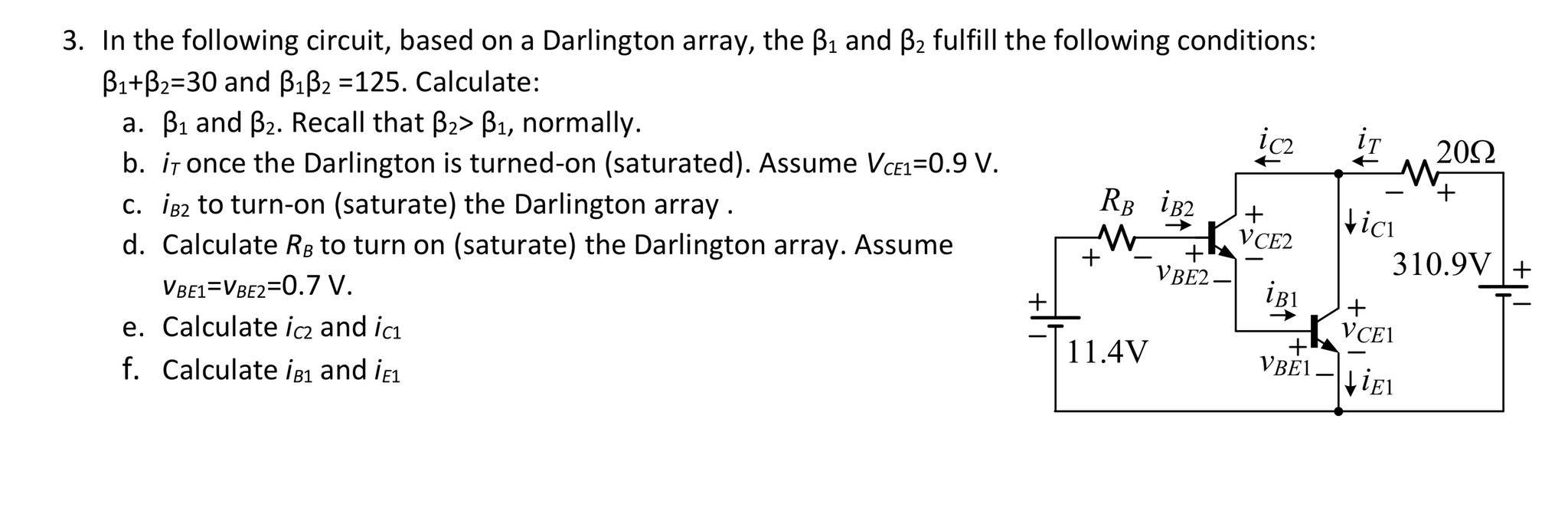 Solved ic2 3. In the following circuit, based on a | Chegg.com