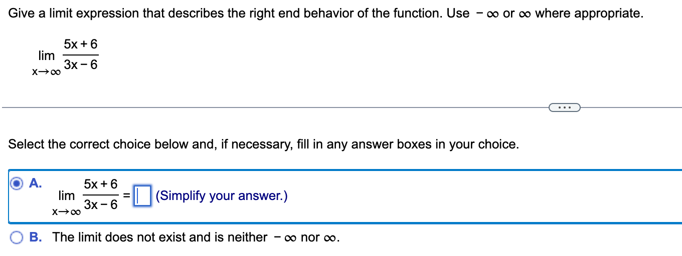 Solved Give a limit expression that describes the right end | Chegg.com