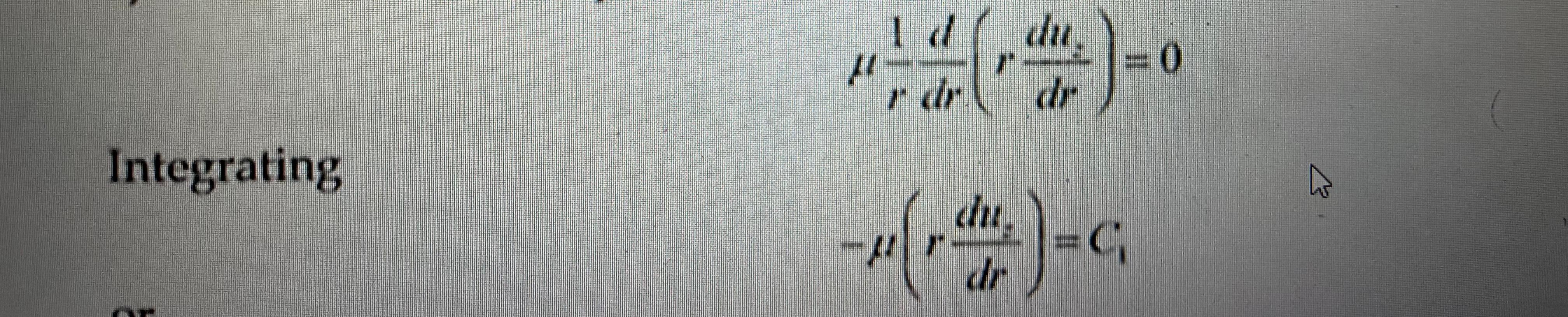 Solved Can you show how integrating the top equation gets | Chegg.com