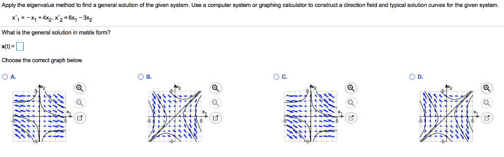 Solved Apply The Eigenvalue Method To Find A General 