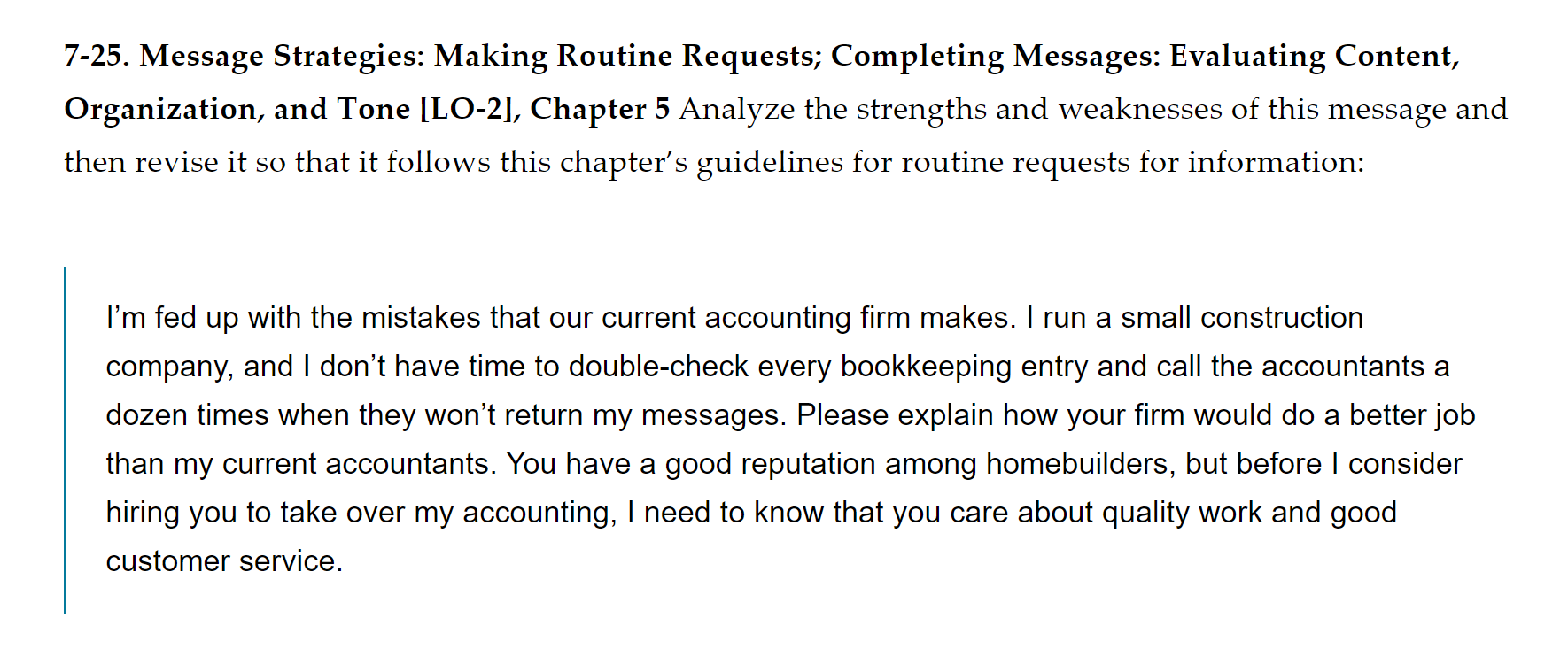 Solved Message Strategies: Making Routine Requests; | Chegg.com
