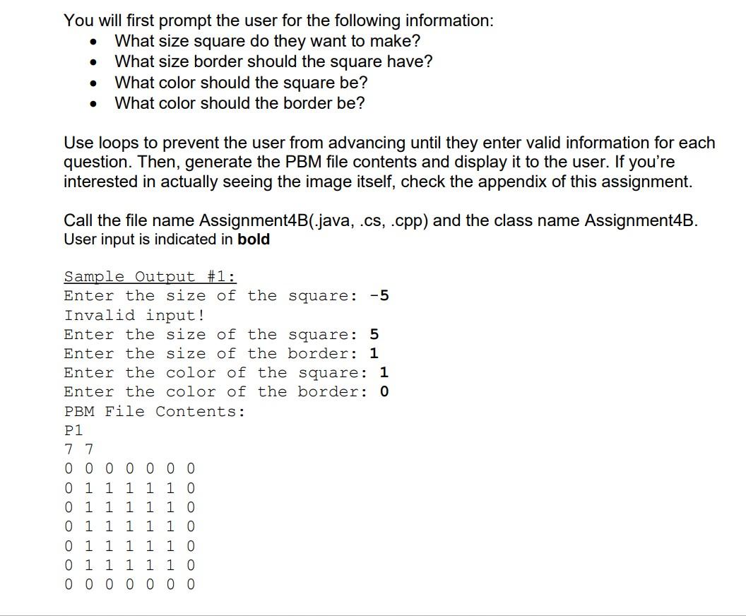 Solved Assignment 4B: Create your own image! Most images are | Chegg.com