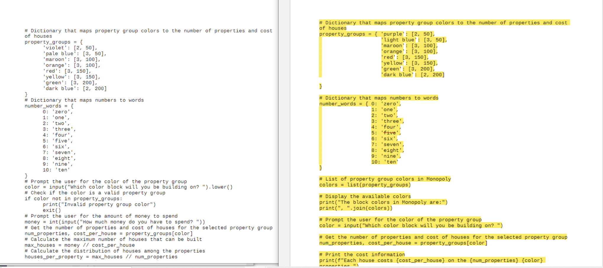 Solved Can anyone tell me is these two codes look the same | Chegg.com