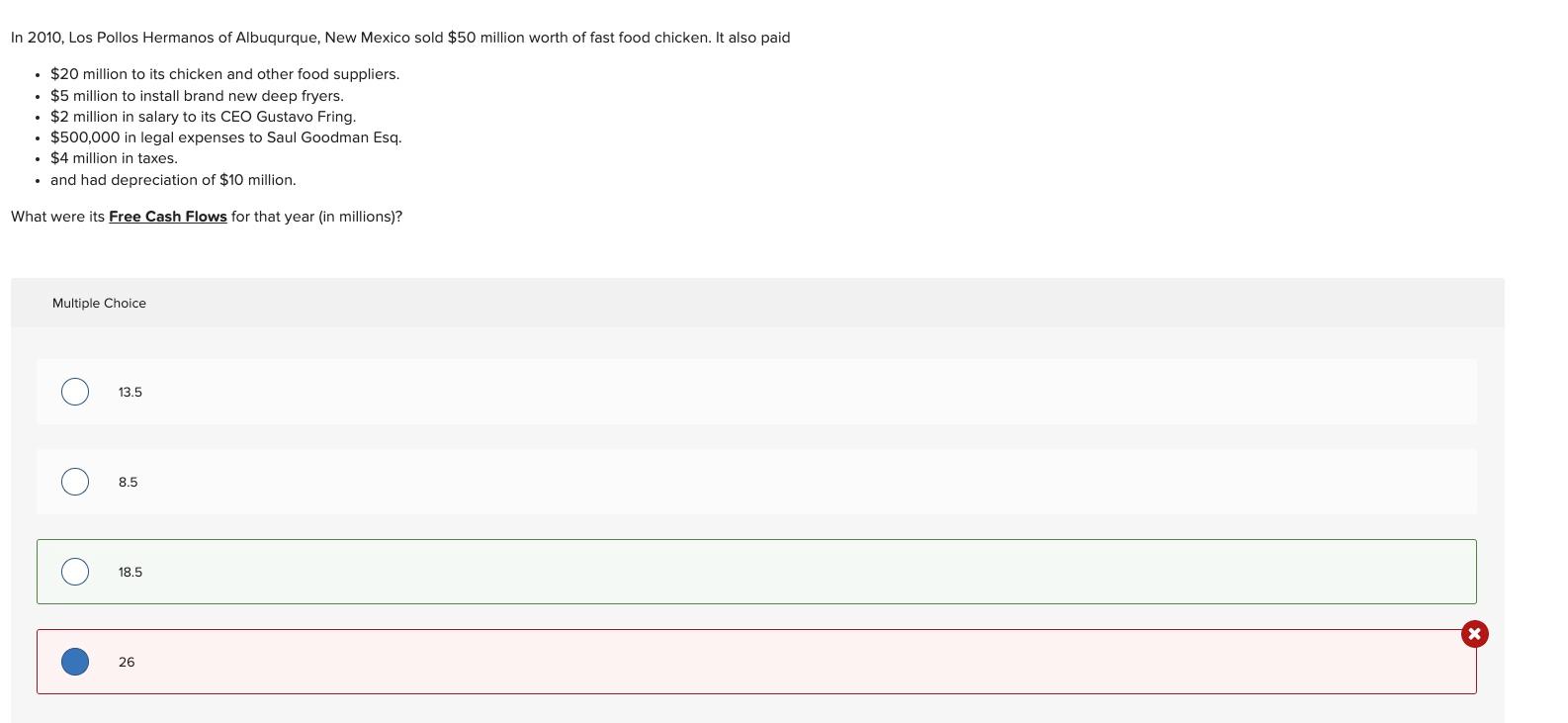 Solved In 2010, Los Pollos Hermanos of Albuqurque, New | Chegg.com