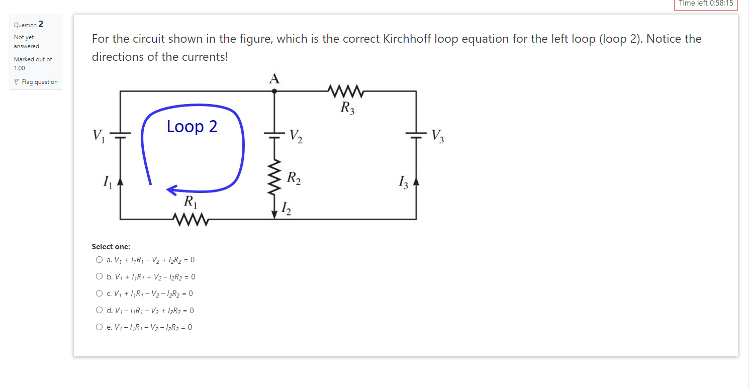 Solved Question 1 Not yet answered For the circuit shown in | Chegg.com
