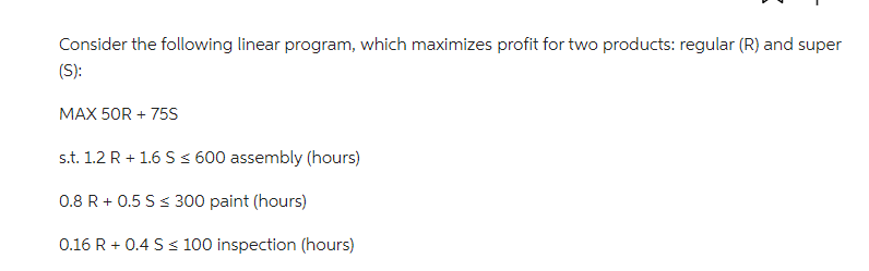 Solved Sensitivity Report:Consider the following linear | Chegg.com