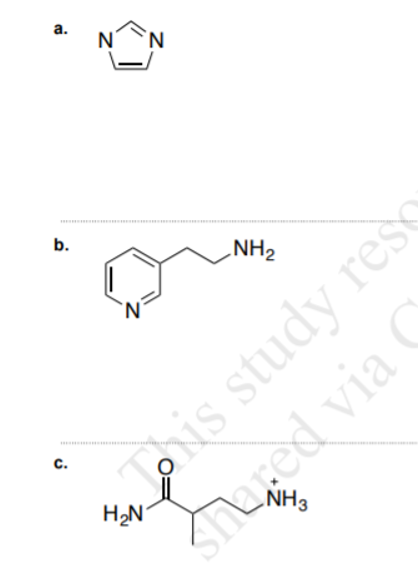 Solved Circle the most basic nitrogen and give an | Chegg.com