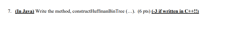 Solved 7. (In Java) Write the method, | Chegg.com