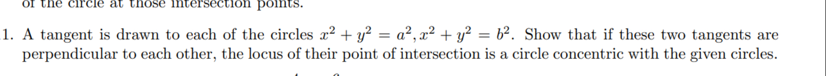 Solved code class="asciimath">A tangent is drawn to each of | Chegg.com