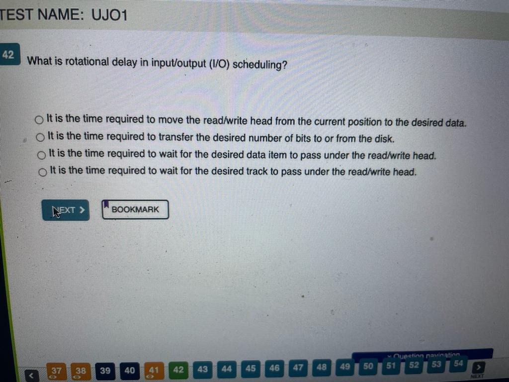 Solved What is rotational delay in input/output (I/O) | Chegg.com