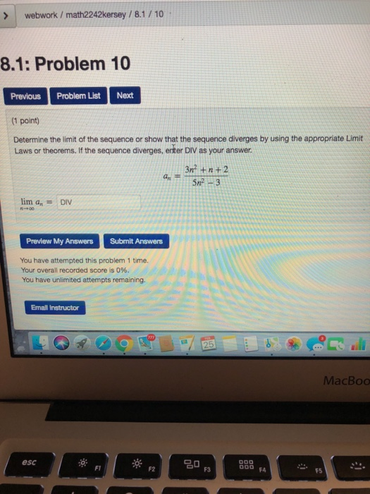Solved > webwork / math2242kersey / 8.1 /10 8.1: Problem 10 | Chegg.com Solved > webwork / math2242kersey / 8.1 /10 8.1: Problem 10 | Chegg.com