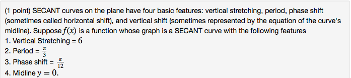 Solved -------- - 6- Epi/3 ! -pi/6 pi/3 Using the trig | Chegg.com