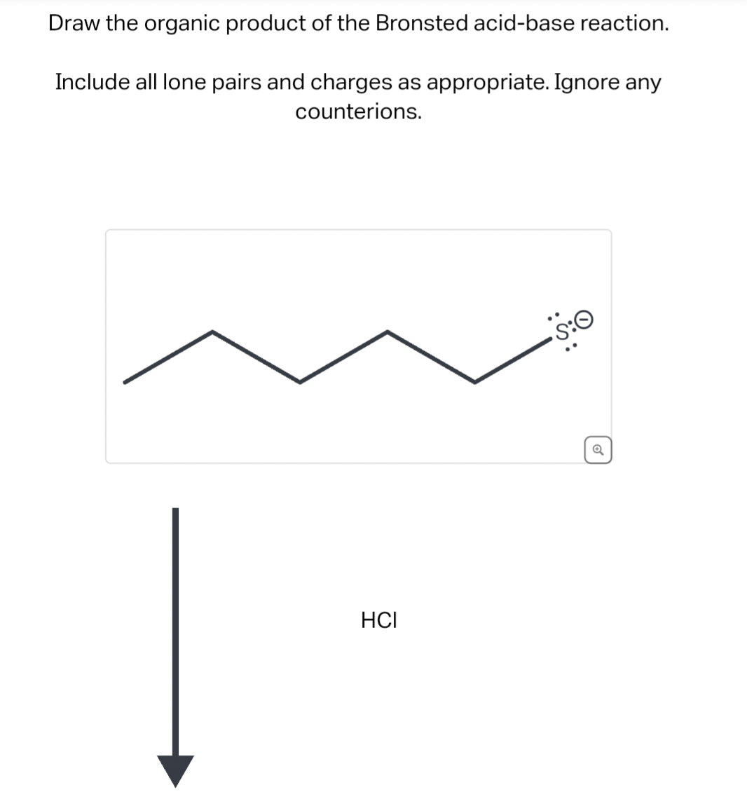 Solved Draw the organic product of the Bronsted acid-base | Chegg.com