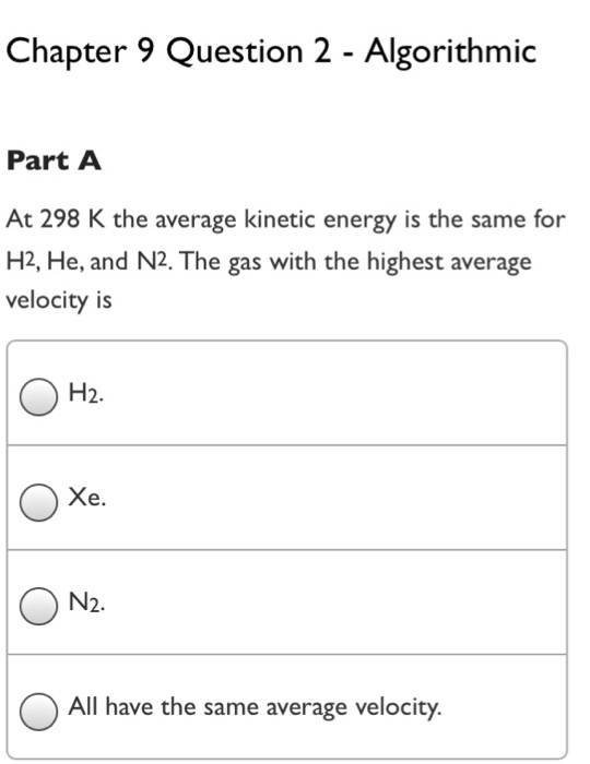 Solved Chapter 9 Question 60 Multiple Choice Part A Which | Chegg.com