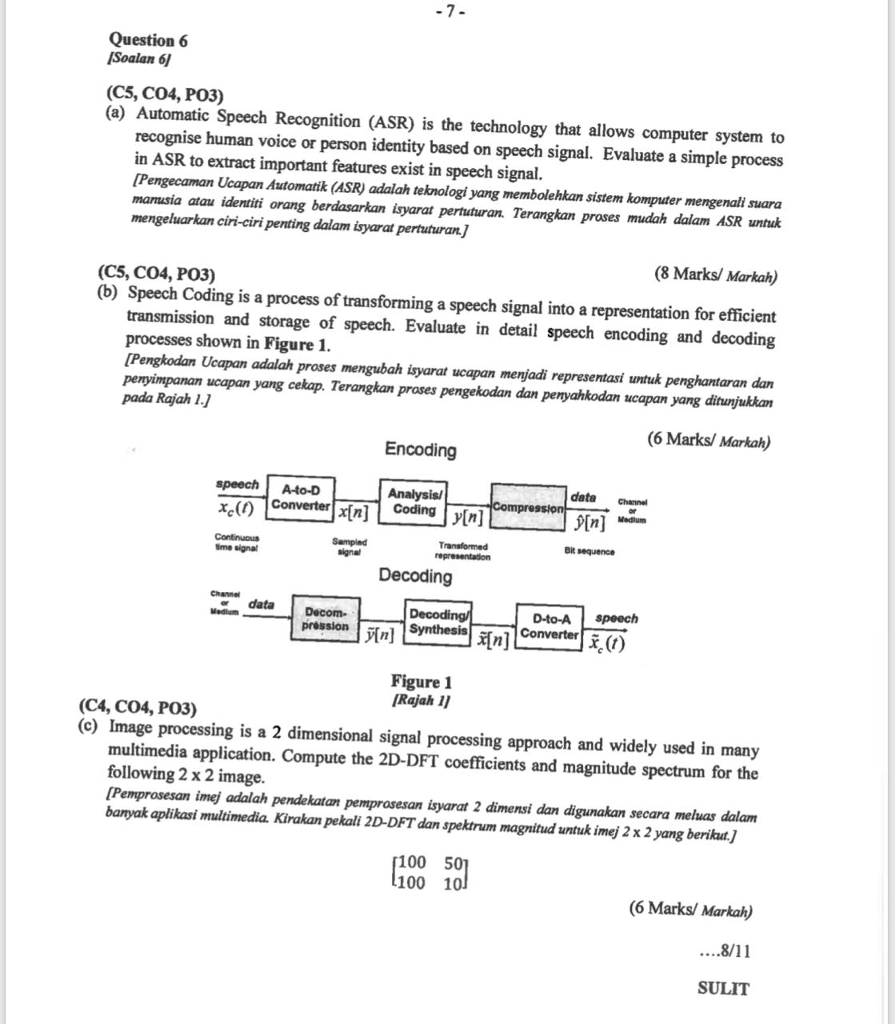 Question 6 Soalan 6 (C5, C04, PO3) (a) Automatic | Chegg.com