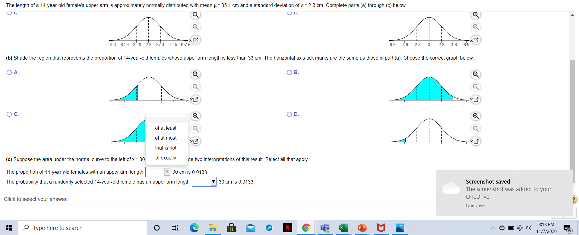 Solved The length of a 14-year-old female's upper arm is | Chegg.com