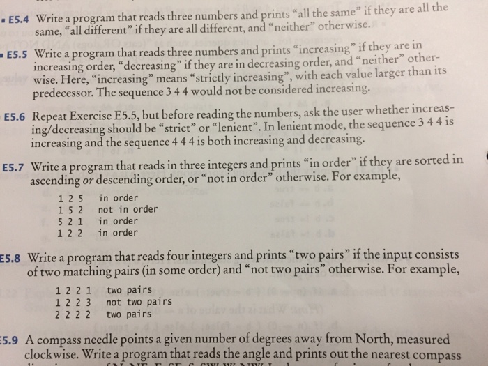 Solved Write A Program That Reads Three Numbers And Prints