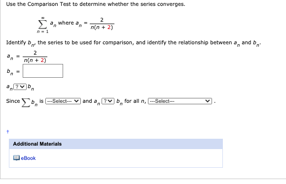 Solved Use the Comparison Test to determine whether the | Chegg.com