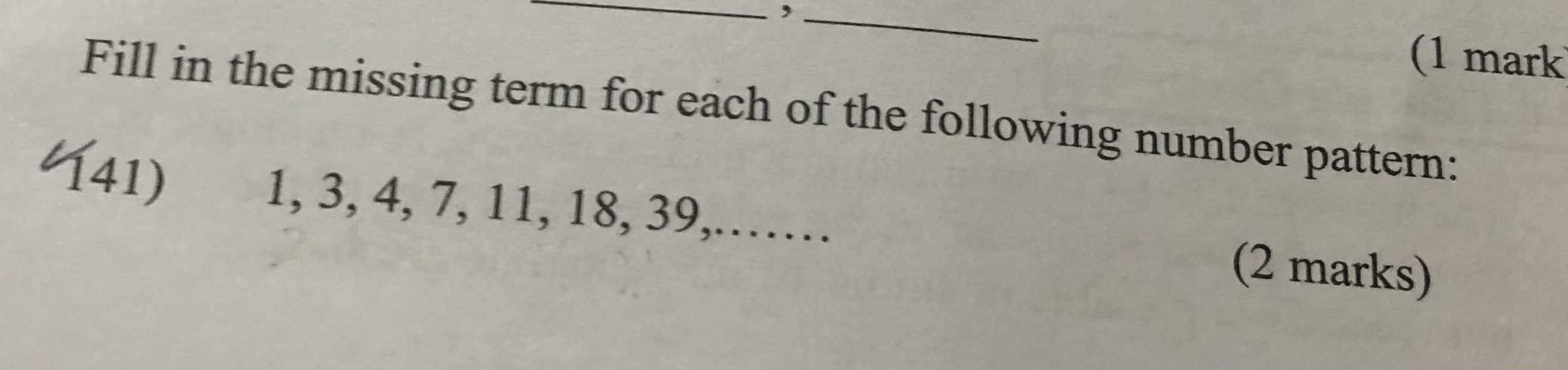 Solved Fill in the missing term for each of the following | Chegg.com