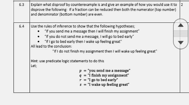 Solved 63 Explain What Disproof By Counterexample Is And 