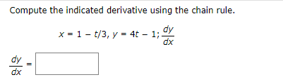 Solved Compute the indicated derivative using the chain | Chegg.com