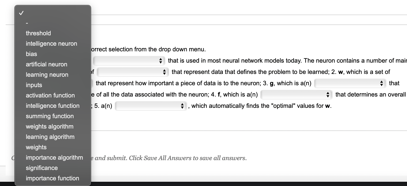 Solved The sigmoid neuron is the BLANK that is used in most | Chegg.com