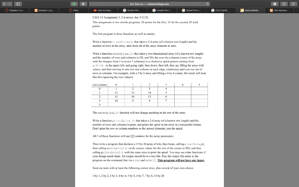 Solved Not Secure - chabotcollege.edu Chapter 5 H.. Solved: | Chegg.com