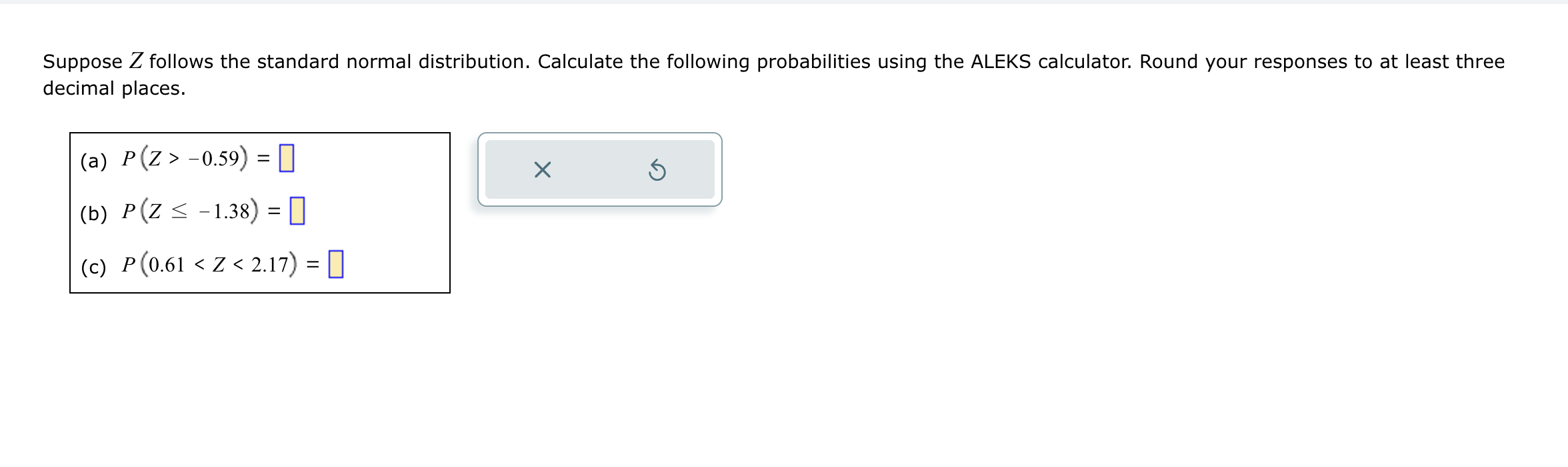 Solved Suppose Z Follows The Standard Normal Distribution